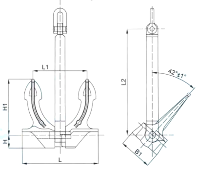 JIS STOCKLESS ANCHOR - JIS stockless anchor - Zibo Longhai ship ...