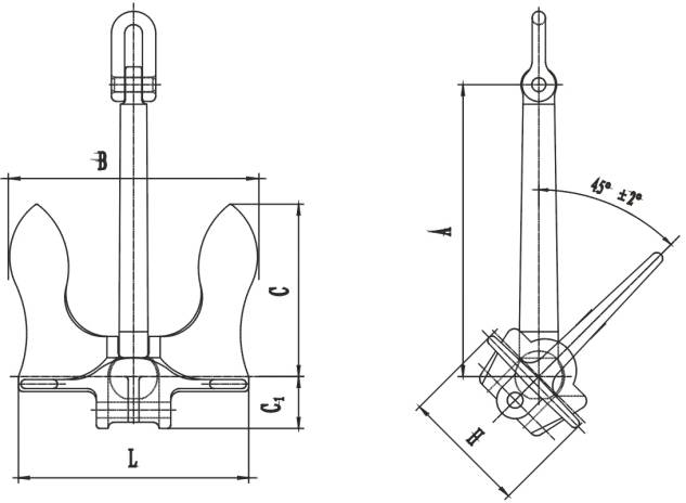Baldt Type Anchor - Baldt Anchor - Zibo Longhai ship equipment Co Ltd